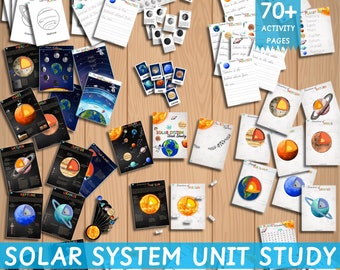 Solar System Unit Study, Homeschool Outer Space Learning, Universe ...