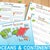 Continents & Oceans Printable Map Learning Mat Social Reading Earth ...