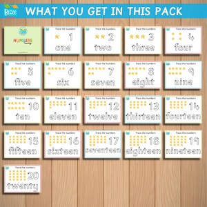 Number Tracing Task Box: Montessori Early Learning (PDF) - Etsy