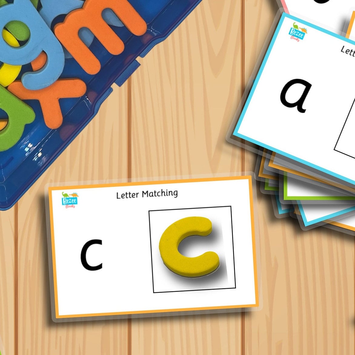 Match Lowercase Alphabets Letters Task Box Activity Early Learning ...