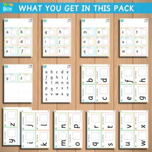 Match Lowercase Alphabets Letters Task Box Activity Early Learning ...