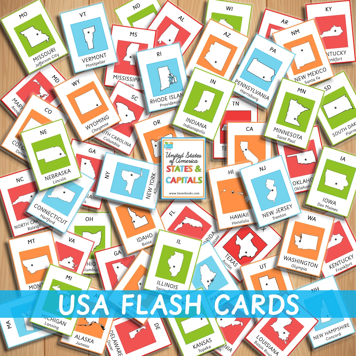 United States - States & Capitals | Geography USA Science Busy Book ...