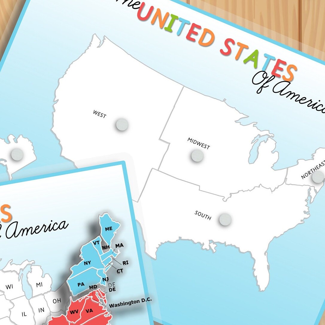 United States States & Capitals Geography USA Science Busy Book ...