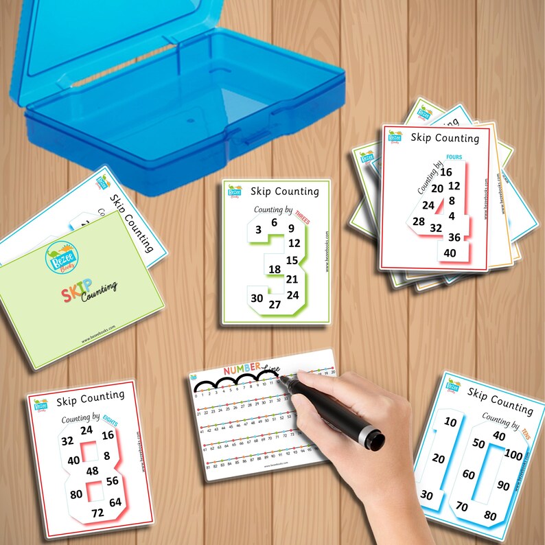 Skip Counting Cards Task Box Activity Resource Homeschool Math Early ...