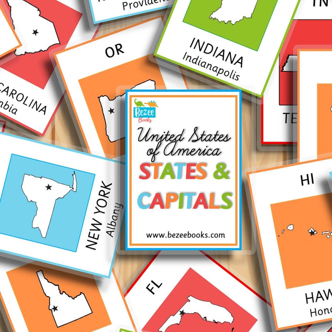 United States - States & Capitals | Geography USA Science Busy Book ...