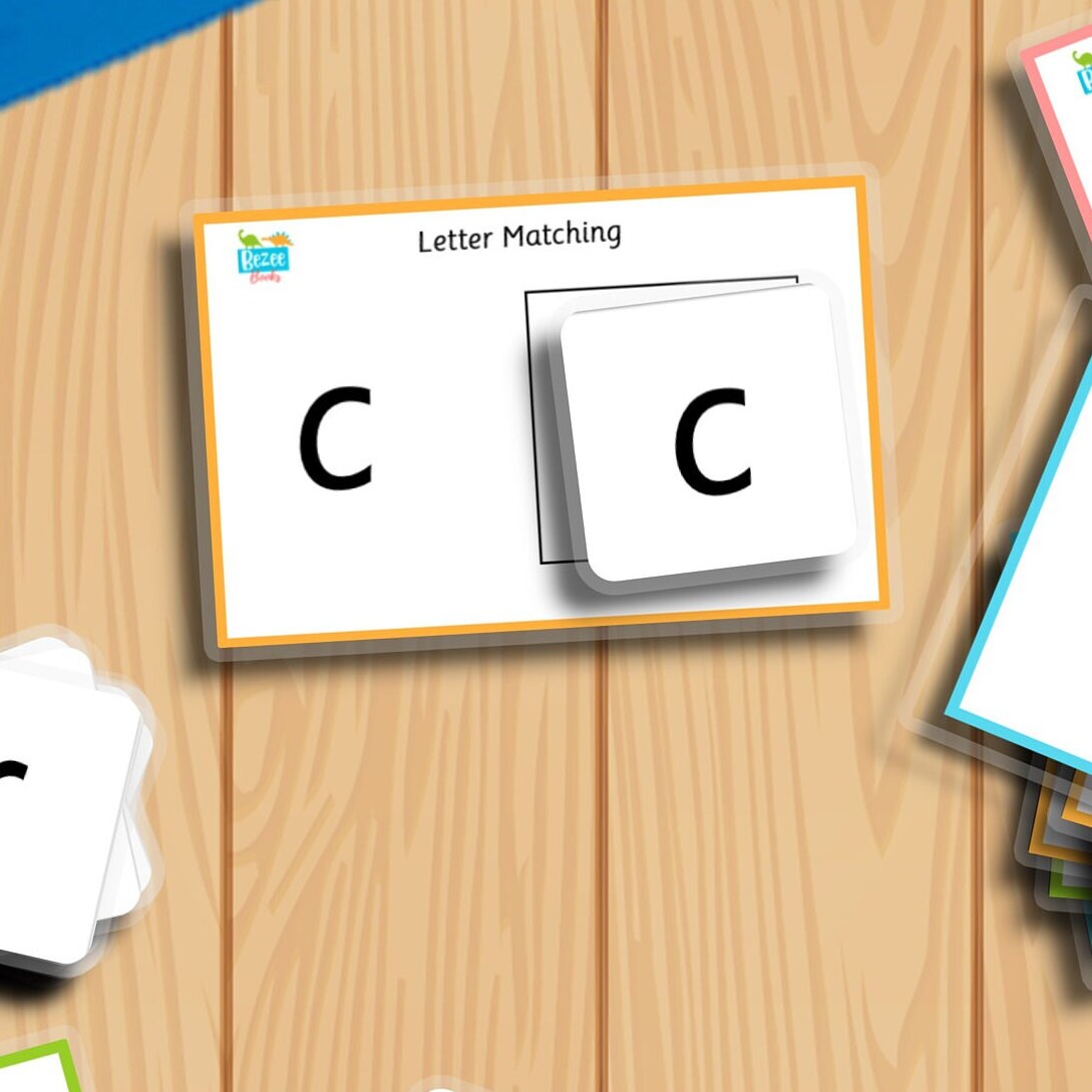 Match Lowercase Alphabets Letters Task Box Activity Early Learning ...