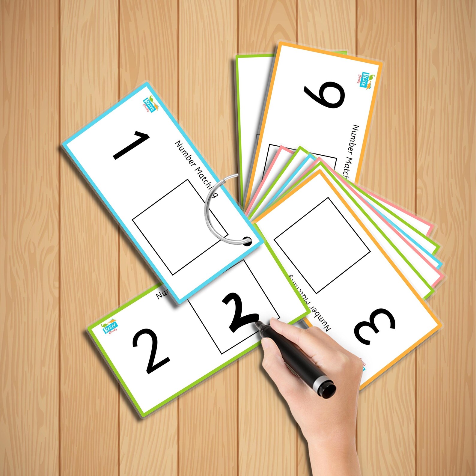 Match Numbers With Numbers Task Box Activity Early Learning Montessori ...