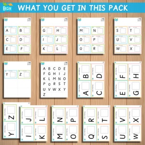 Uppercase Alphabet Matching Task Box: Montessori Learning (digital ...