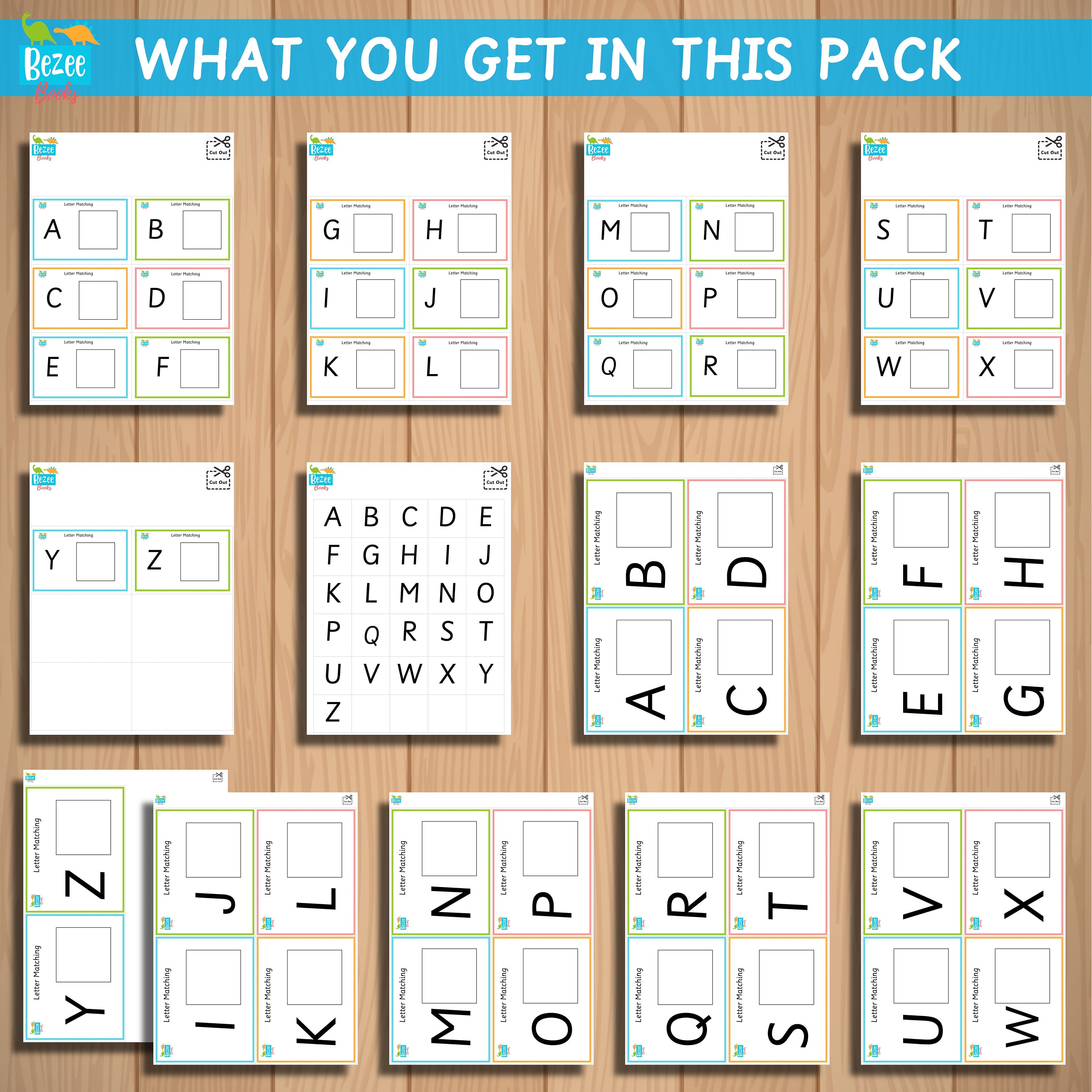 Uppercase Alphabet Matching Task Box: Montessori Learning (digital ...