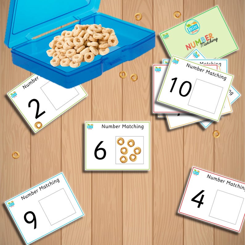 Match Numbers With Numbers Task Box Activity Early Learning Montessori ...