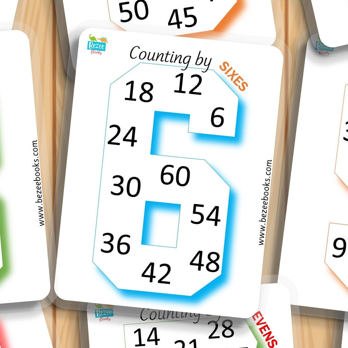 Skip Counting Flash Cards: Multiplication Square, Homeschool Math ...