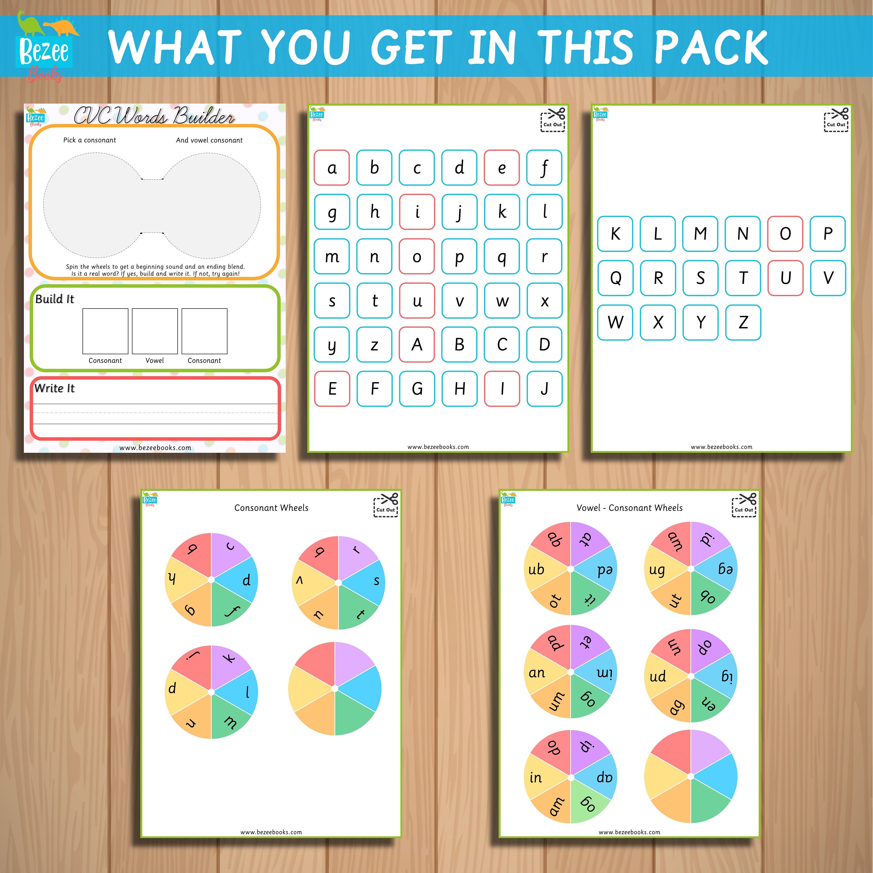 CVC Words Reading Game Beginning Phonics Activity Printable Sight Word ...