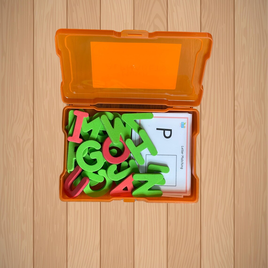 Letter Matching Task Box: Montessori Uppercase & Lowercase Activity - Etsy