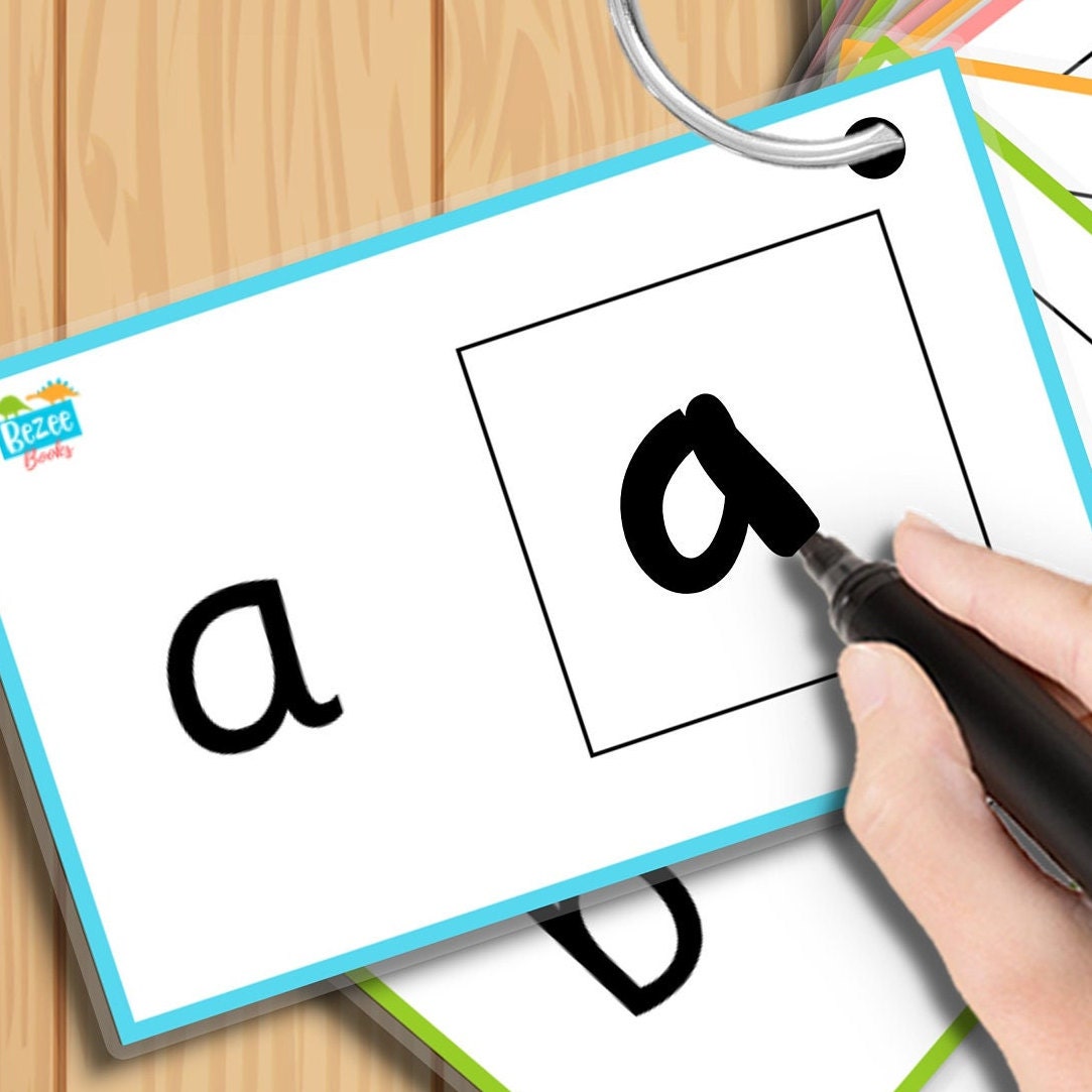 Match Lowercase Alphabets Letters Task Box Activity Early Learning ...