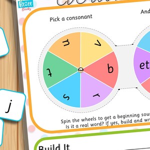 CVC Words Reading Game Beginning Phonics Activity Printable Sight Word ...