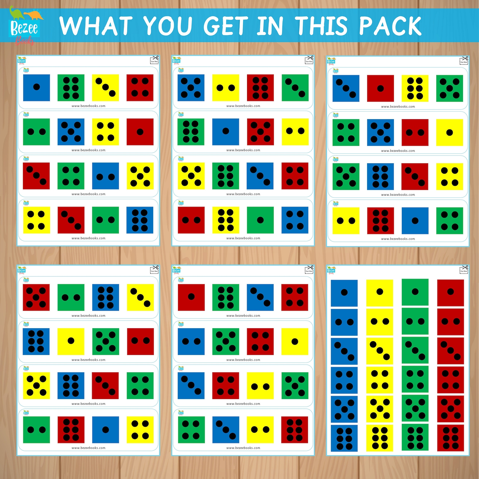 Dice Pattern Matching Game: Preschool Math Activity (digital Download ...