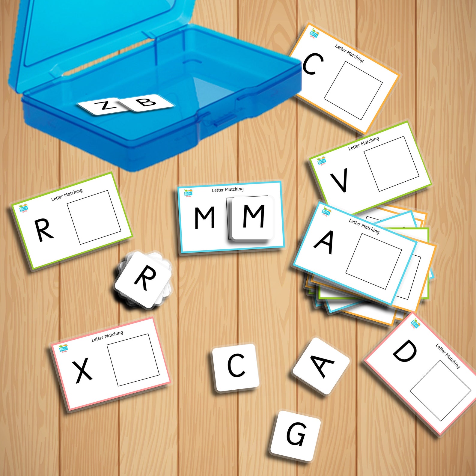 Uppercase Alphabet Matching Task Box: Montessori Learning (digital ...