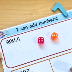 Roll, Build and Add It - Busy Book | Learning Mats | Kids Activity ...