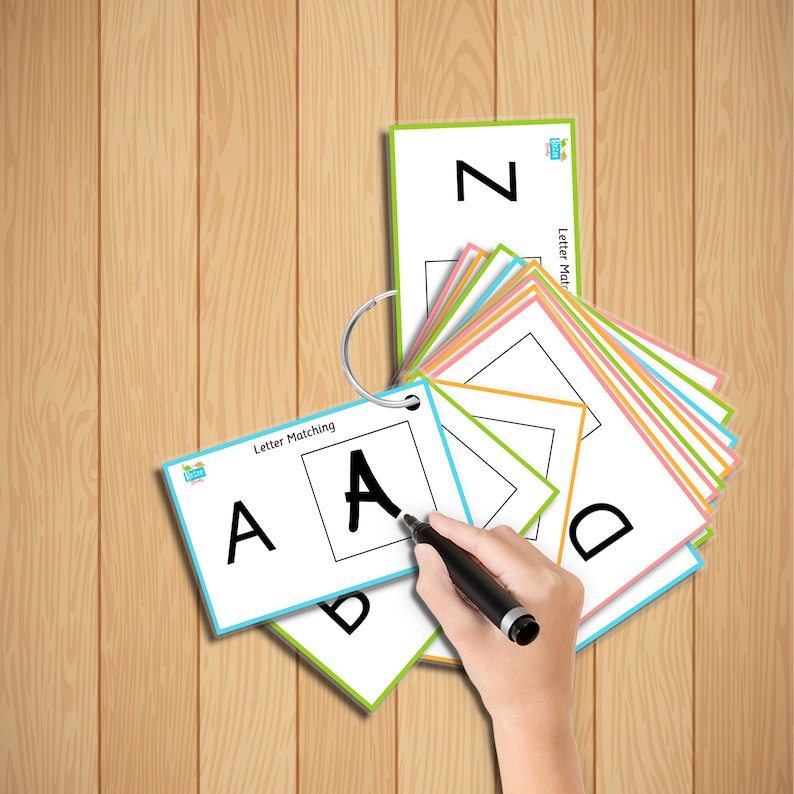 Match Uppercase Alphabets Letters Task Box Activity Early - Etsy