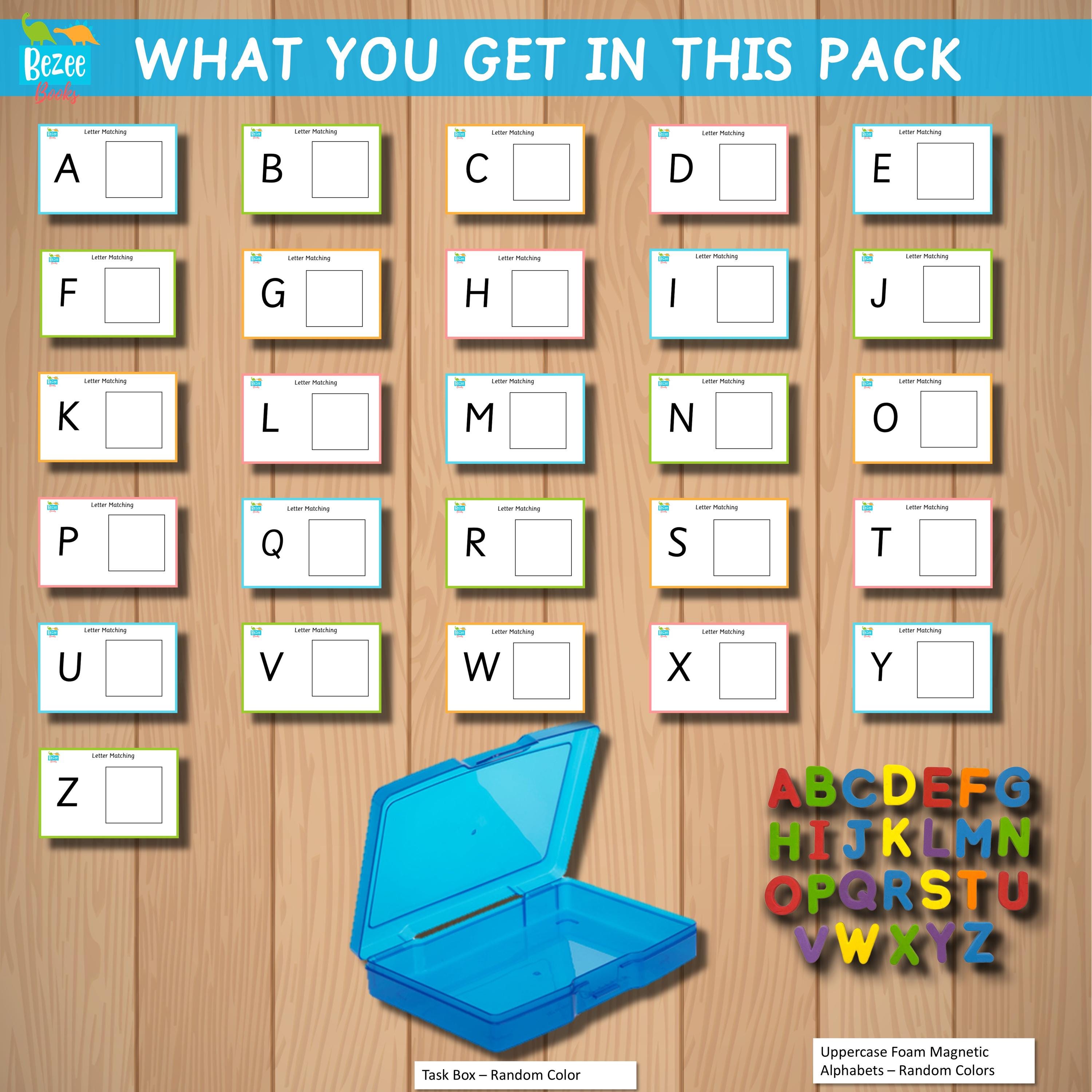 Letter Matching Task Box: Montessori Uppercase & Lowercase Activity - Etsy