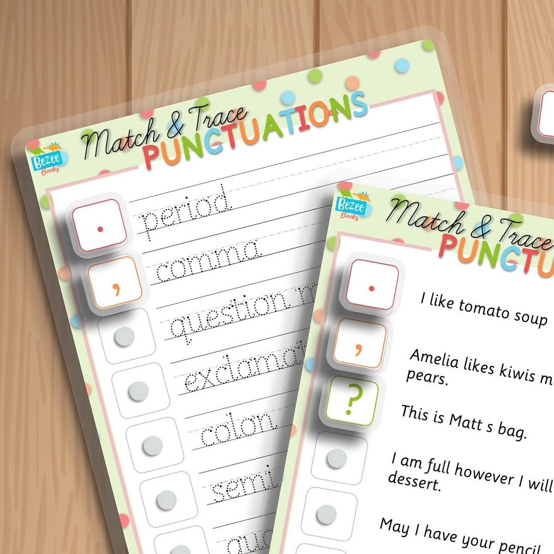 Punctuation Marks Practice Set English Language Grammar Flash Cards ...