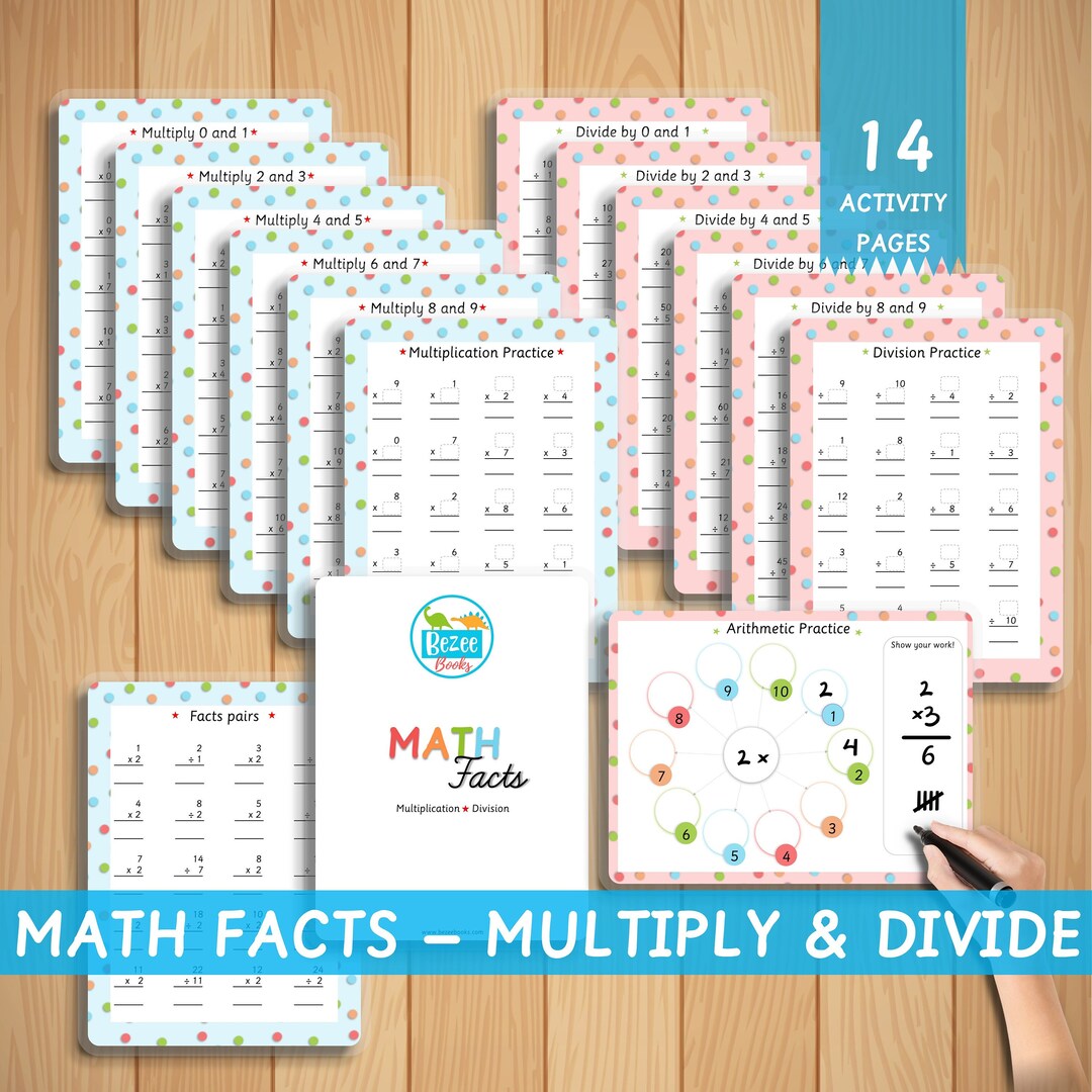 Math Facts: Multiplication & Division Worksheets (digital Download) - Etsy