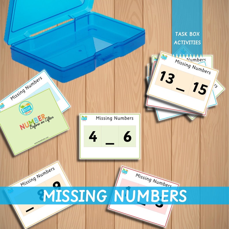 Missing Numbers Task Box Activity Early Learning Montessori Portable ...