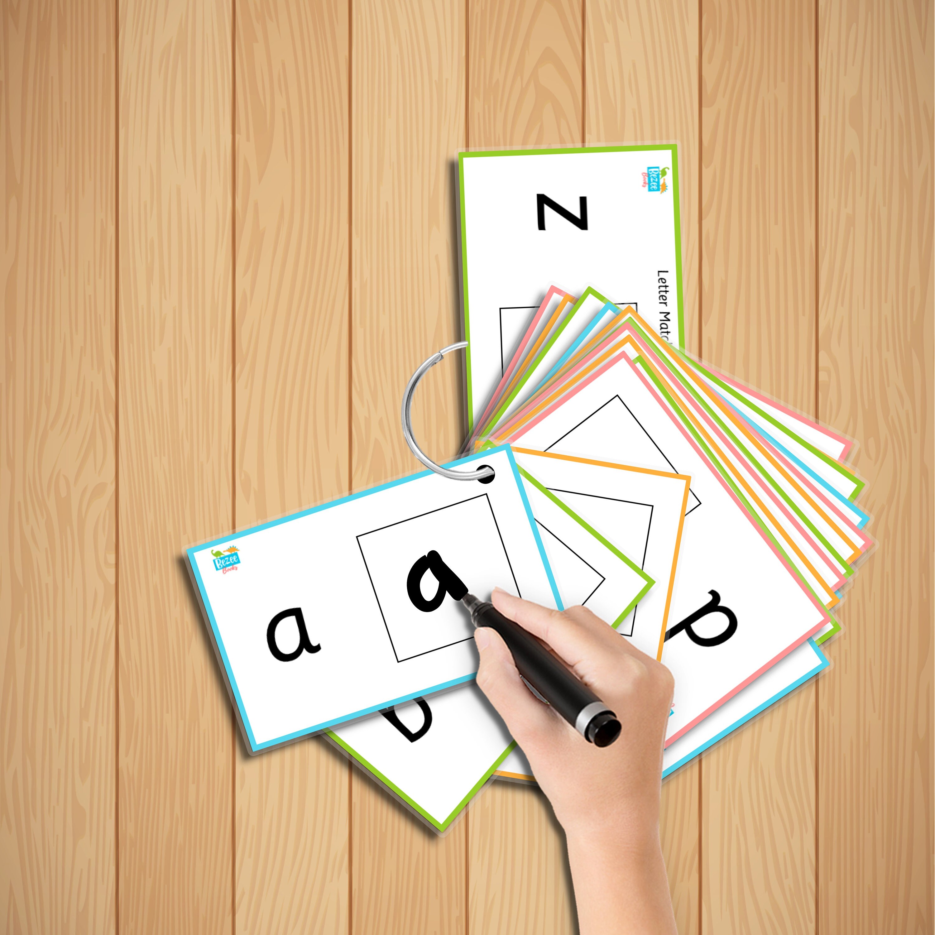 Match Lowercase Alphabets Letters Task Box Activity Early Learning ...