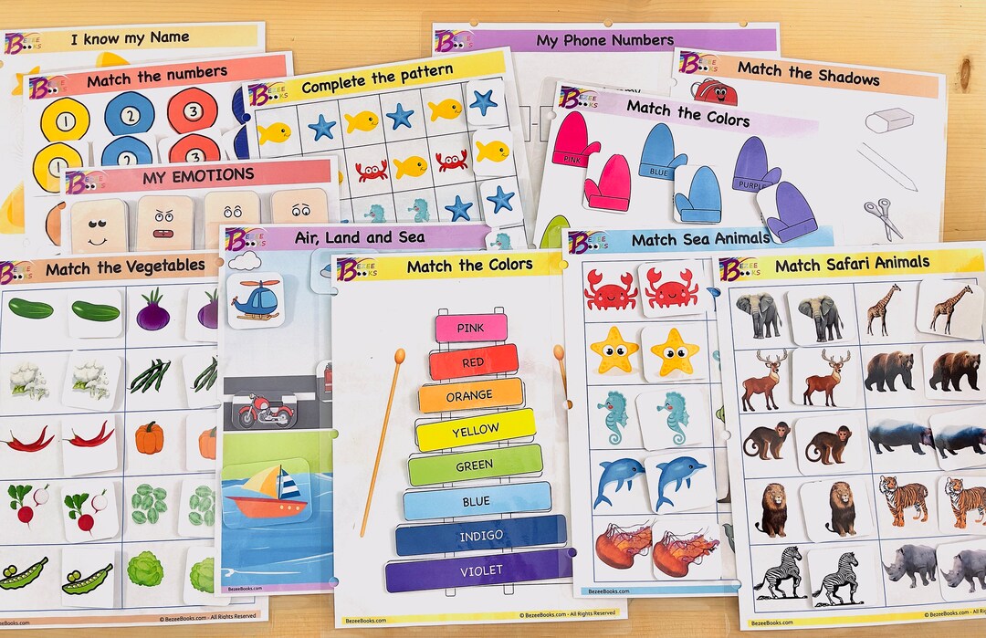 Toddler Learning Binder Bundle: Kids Activity Book, Homeschool - Etsy
