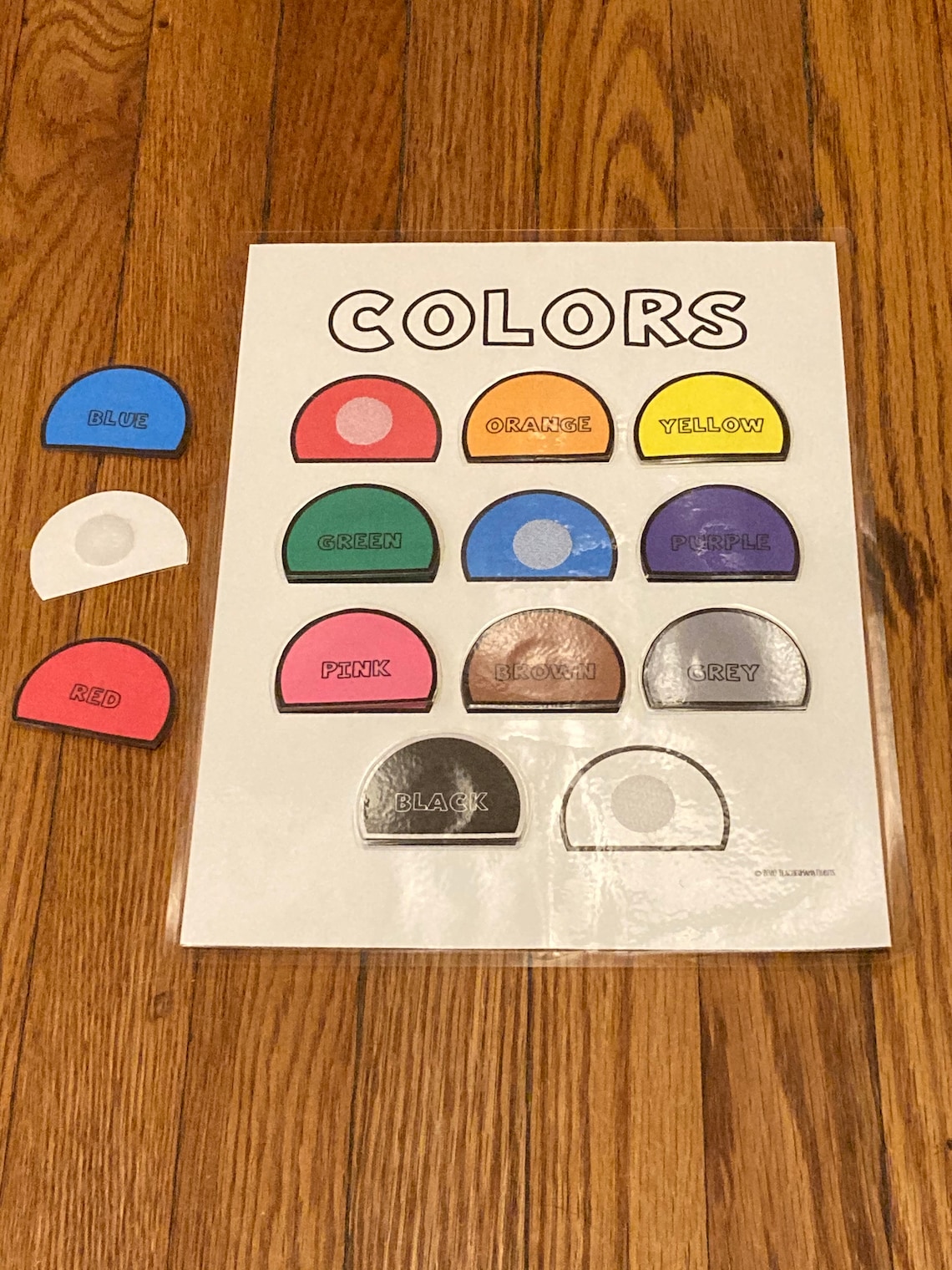 Toddler Busy Binder-poster-interactive Activity-colors-homeschooling - Etsy