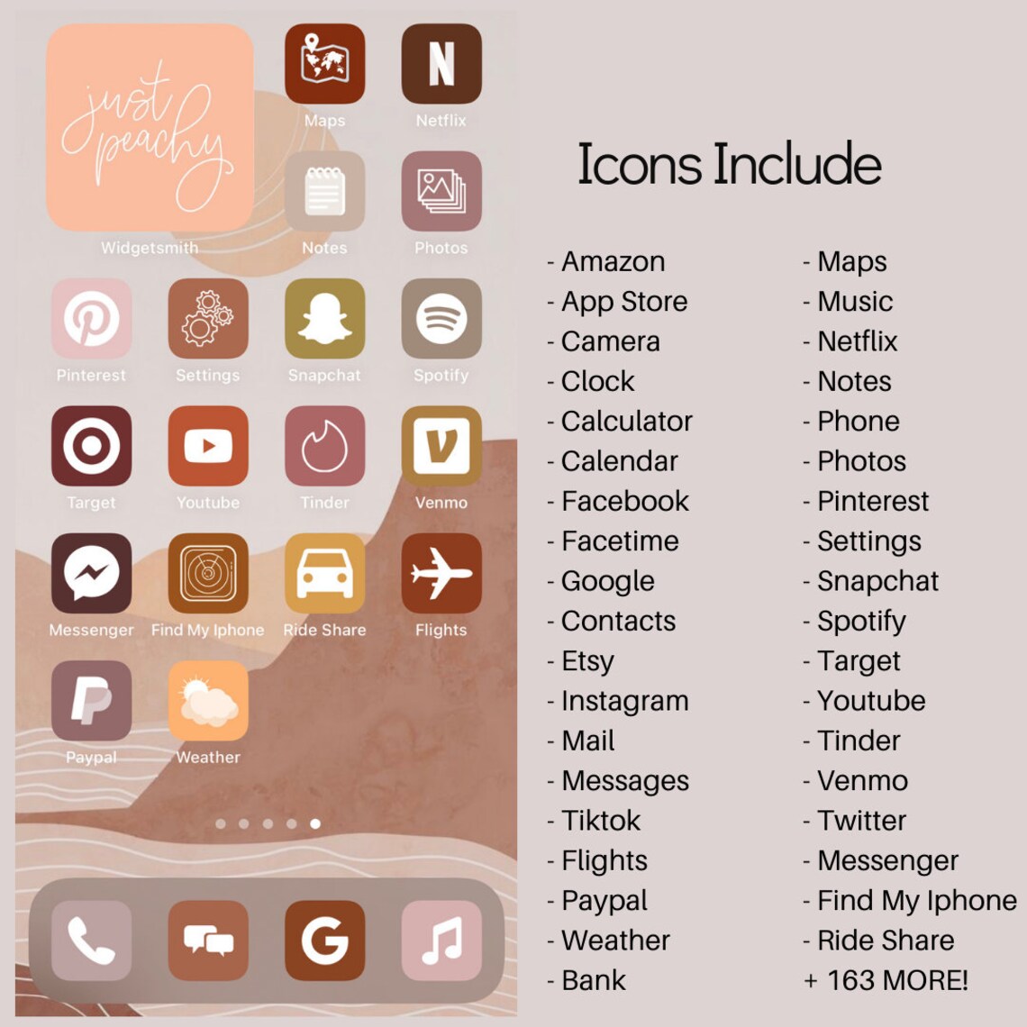 200 IOS 14 App Icons Boho App Icons Neutral App Icons IOS | Etsy