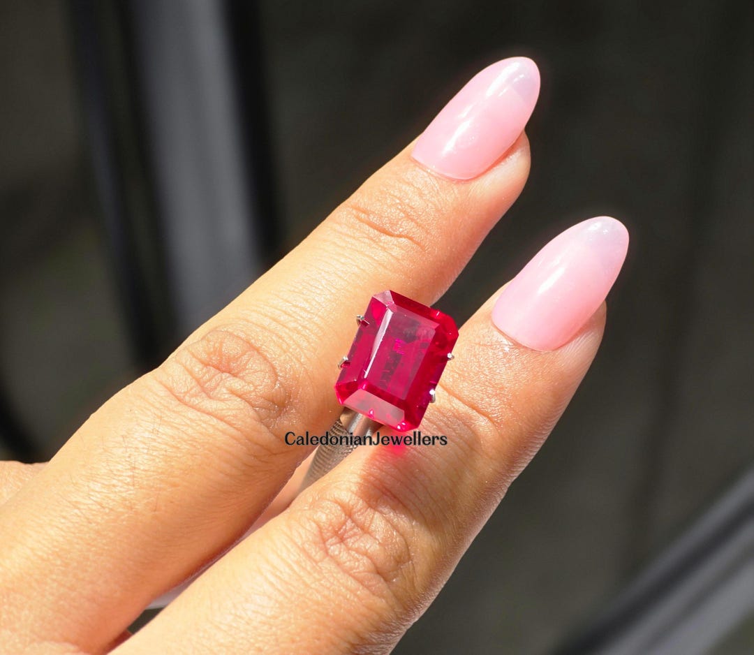 Rubí de Mozambique rojo sangre impecable, piedra preciosa suelta de ...