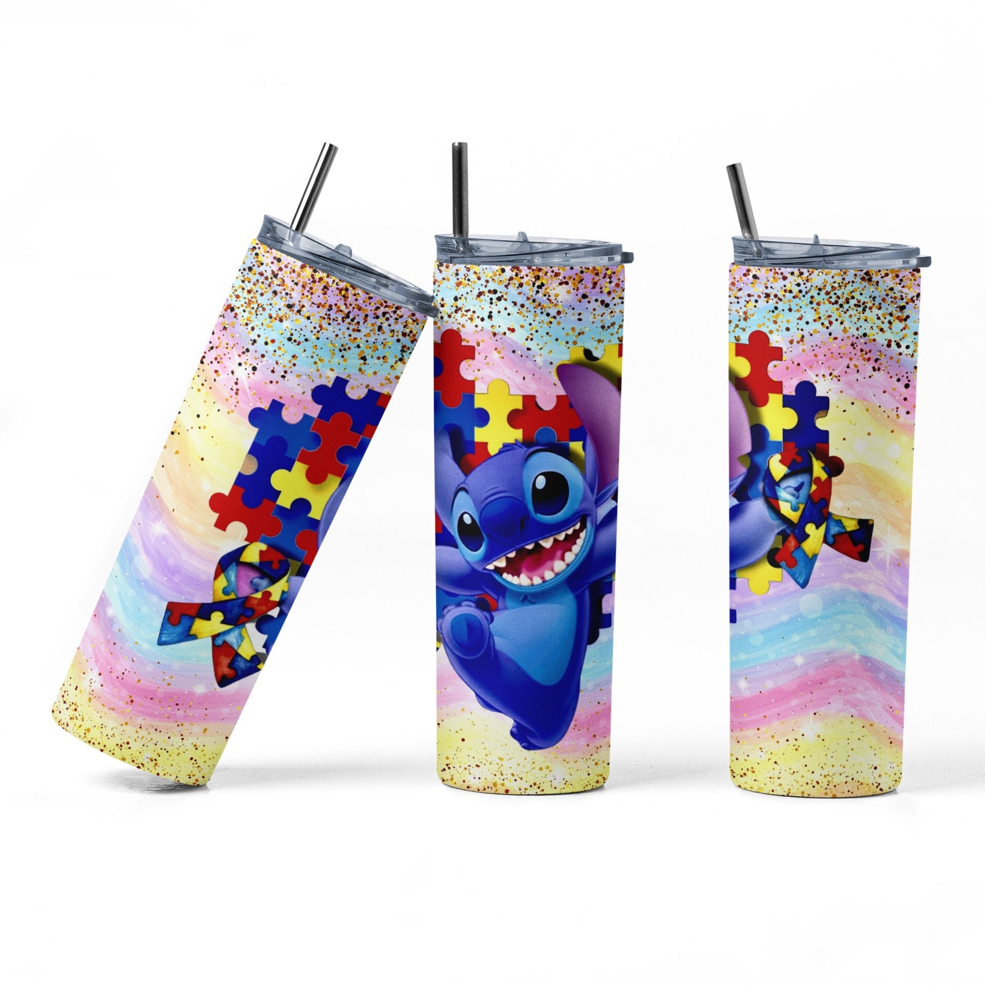 Lilo and Stitch Inspired Autism Awareness Tumblers ADD YOUR NAME - Etsy