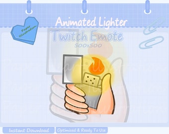 Lit Lighter Emote skin2 for Twitch and Discord - Etsy