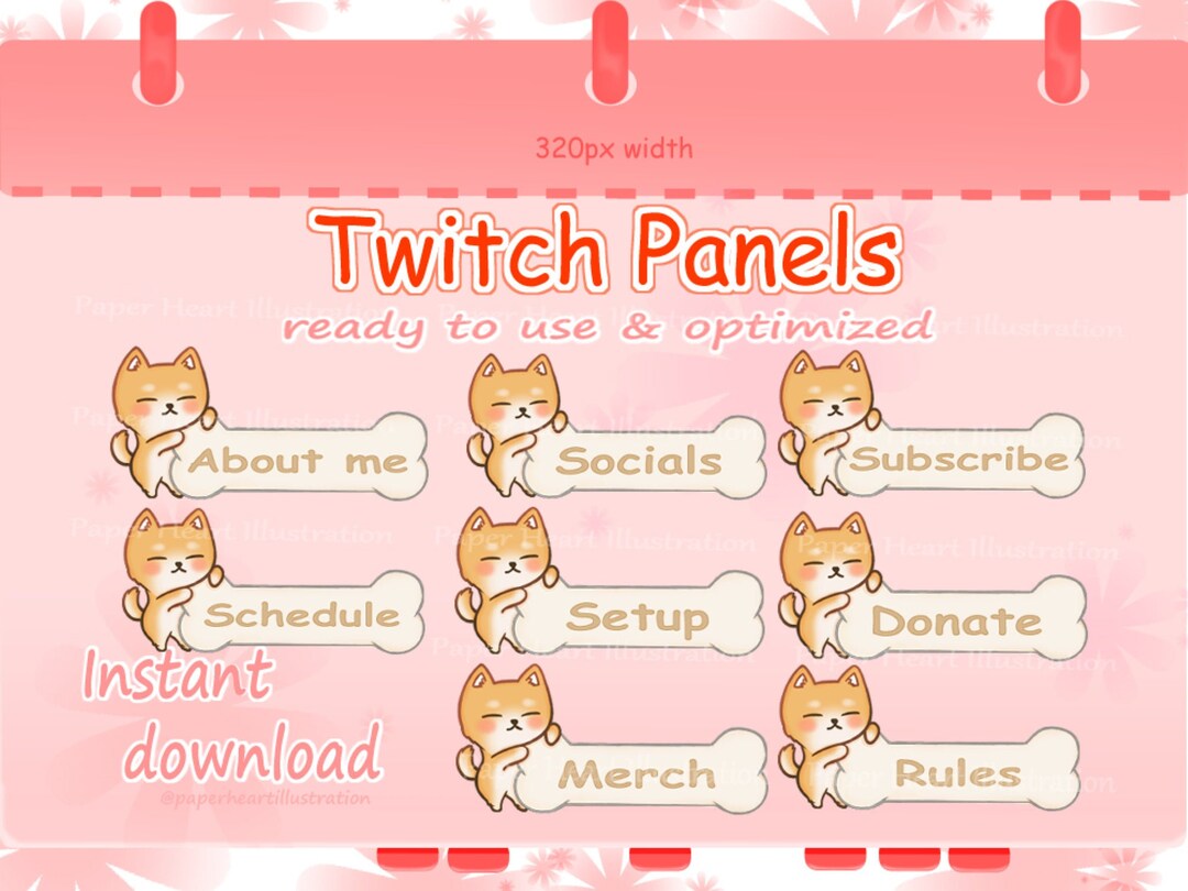 Pup Panels for Twitch - Etsy
