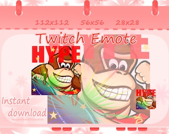 Donkey Kong Denial Emote Icon for Twitch Discord Emote - Etsy