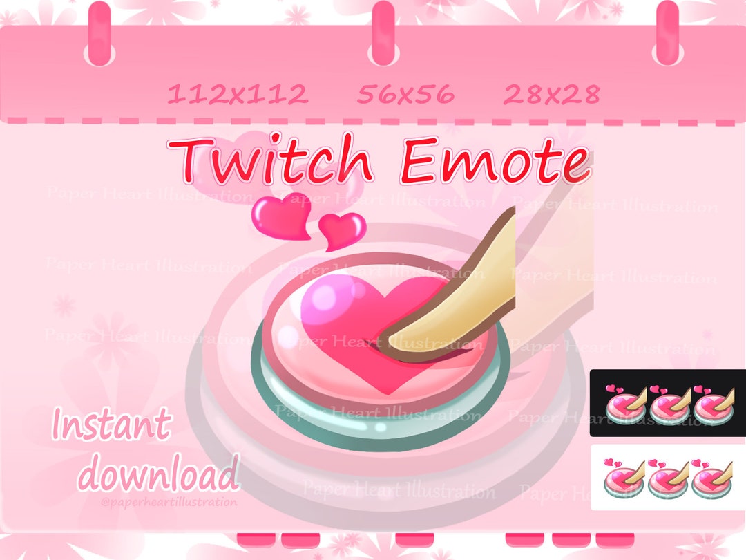Love Button Emote for Twitch and Discord - Etsy