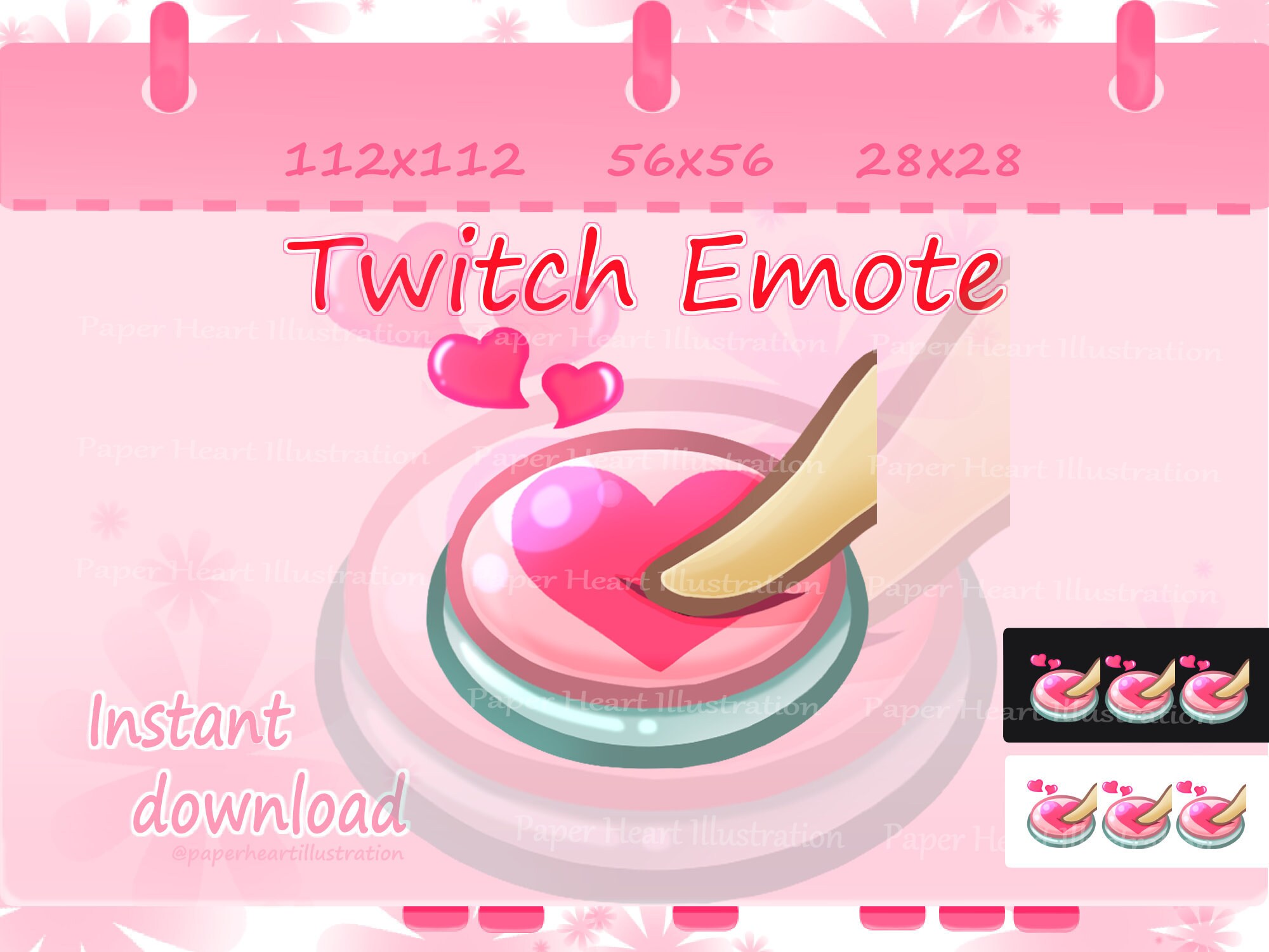 Love Button Emote voor Twitch en Discord - Etsy Nederland