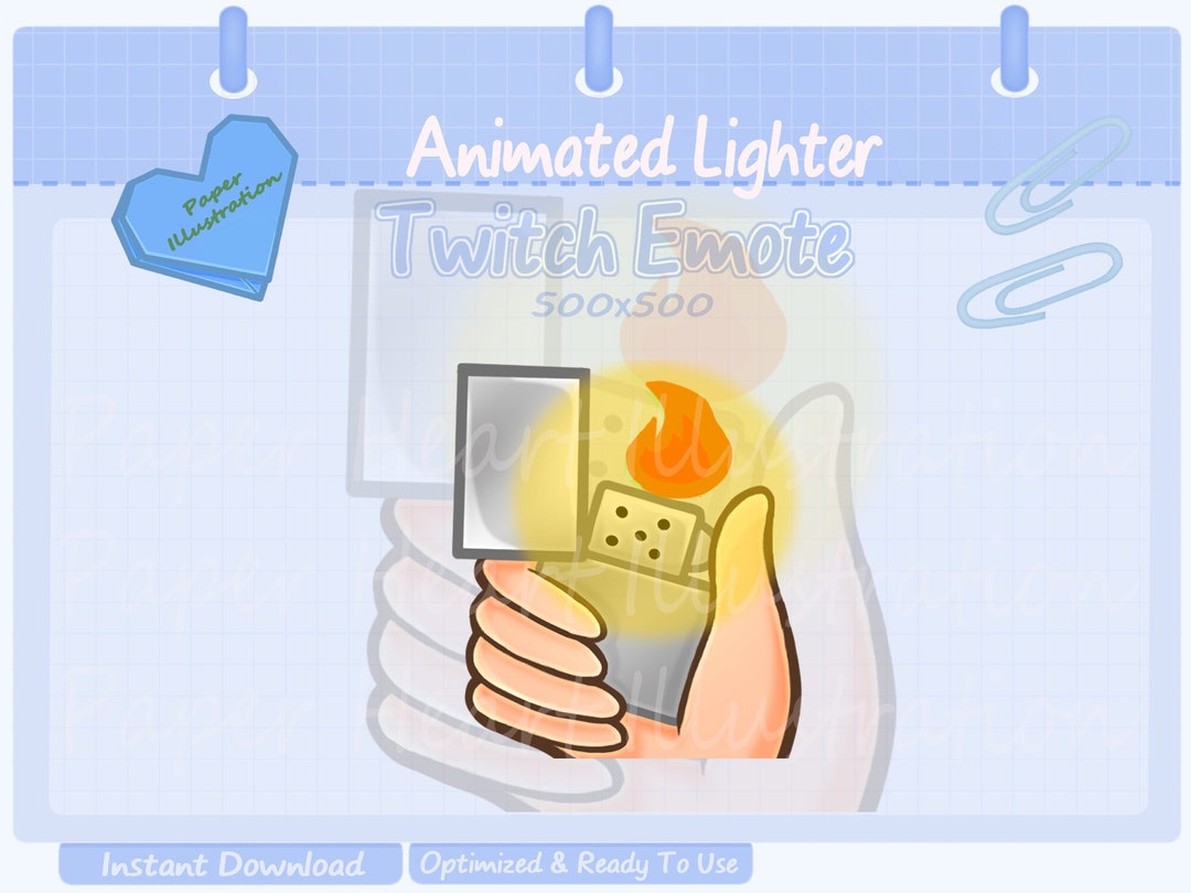 Animated Lighter Emote for Twitch and Discord - Etsy