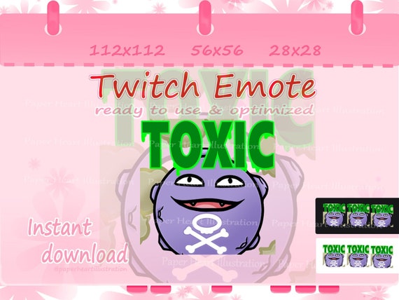 Pokemon Koffing toxic Emote for Twitch and Discord - Etsy