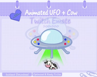 Animated UFO Raid Emote for Twitch and Discord Animated Space Emote Ufo ...