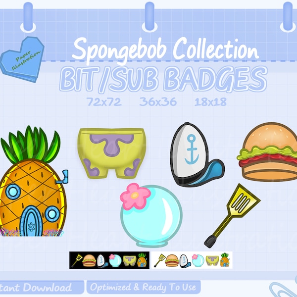 Spongebob Sub Badges - Etsy