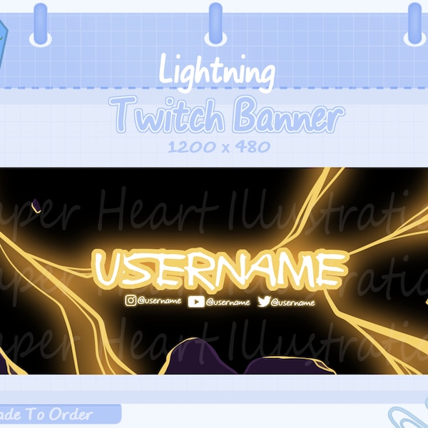 Twitch Overlay Lightning - Etsy