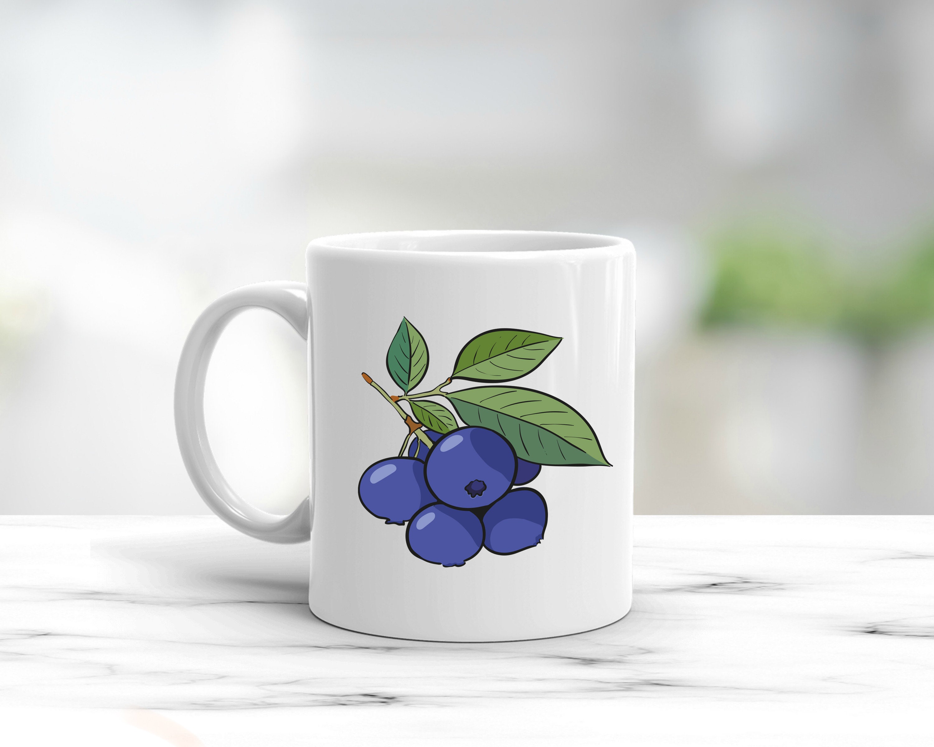 Blueberry Print / Printable Card Format Pdf / Png Image File - Etsy