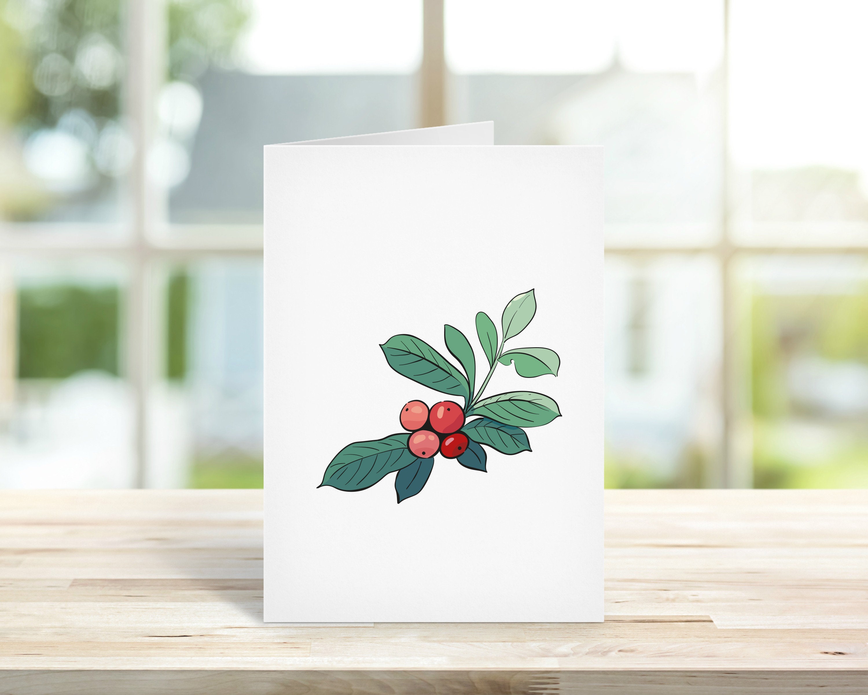 Red Berries Print / Png Image File / Printable Card Format Pdf File - Etsy