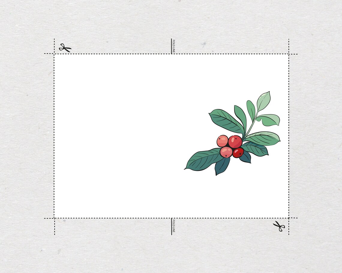 Red Berries Print / Png Image File / Printable Card Format Pdf File - Etsy
