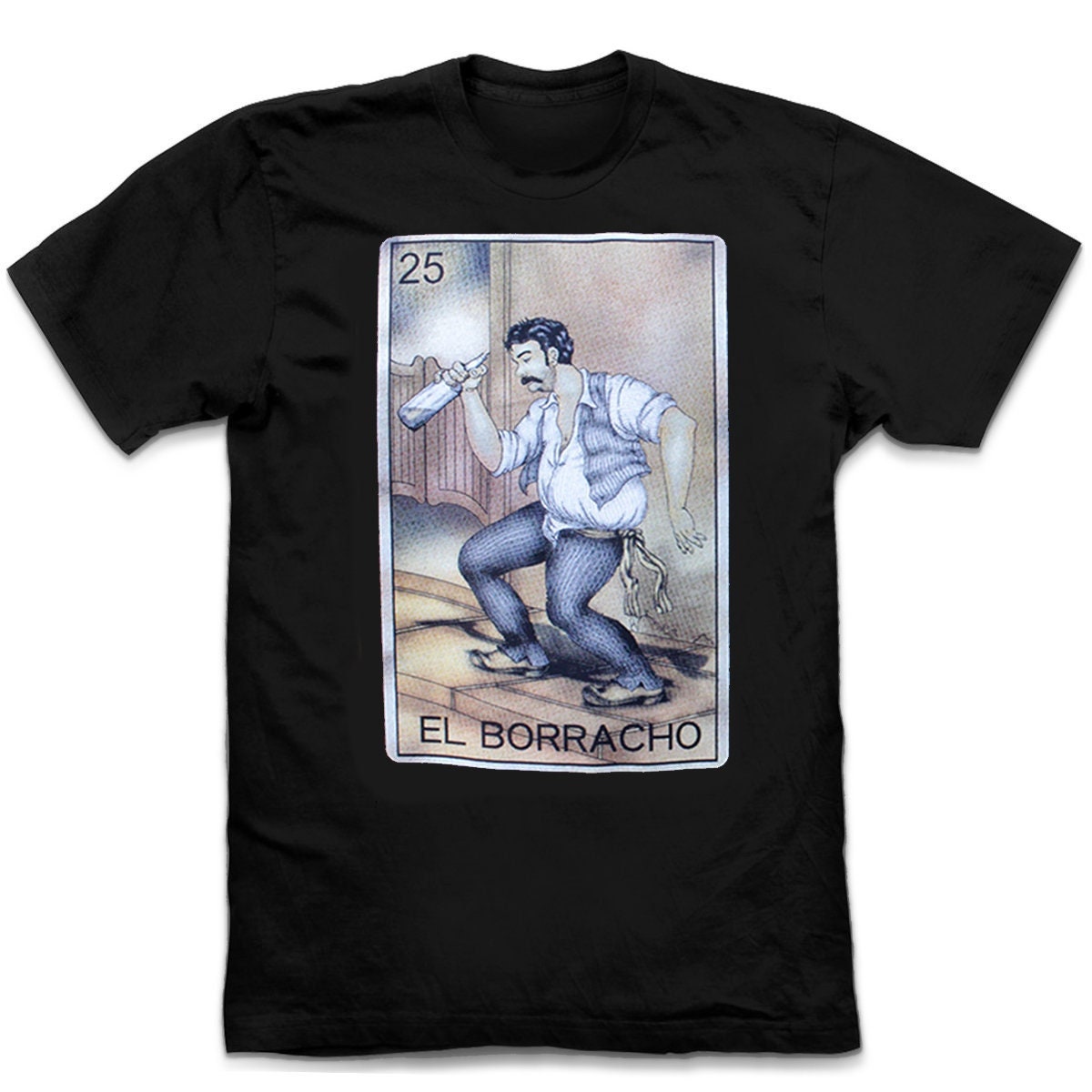 El Borracho T Shirt Funny Loteria Shirt Dia De Los Muertos Inspired ...