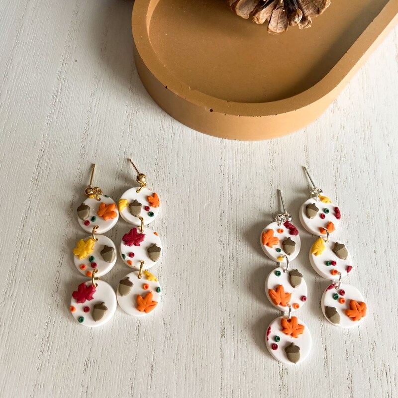 Fall Polymer Clay Earrings - Etsy