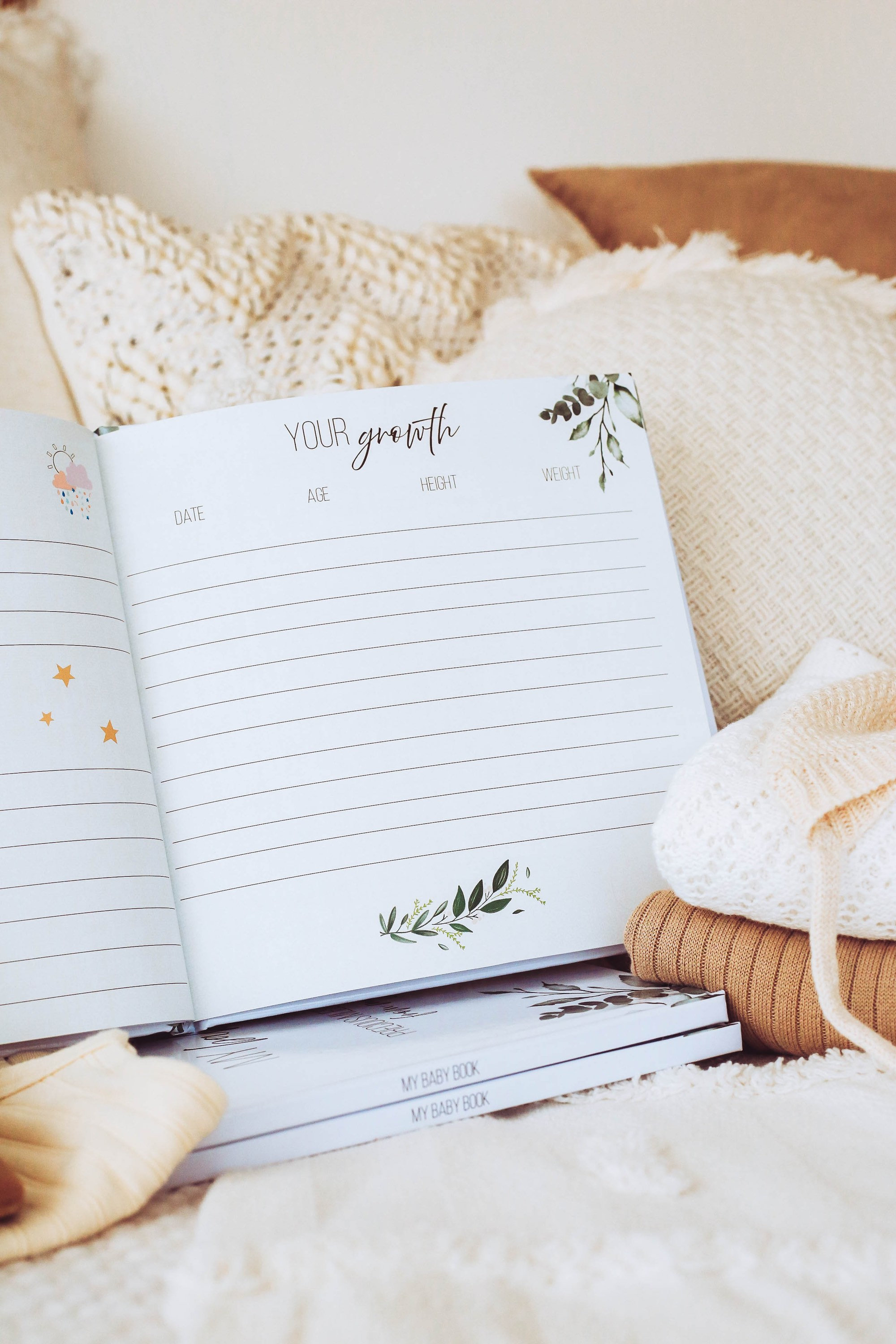 Baby Book Hardcover Milestones From Your First Year Baby - Etsy