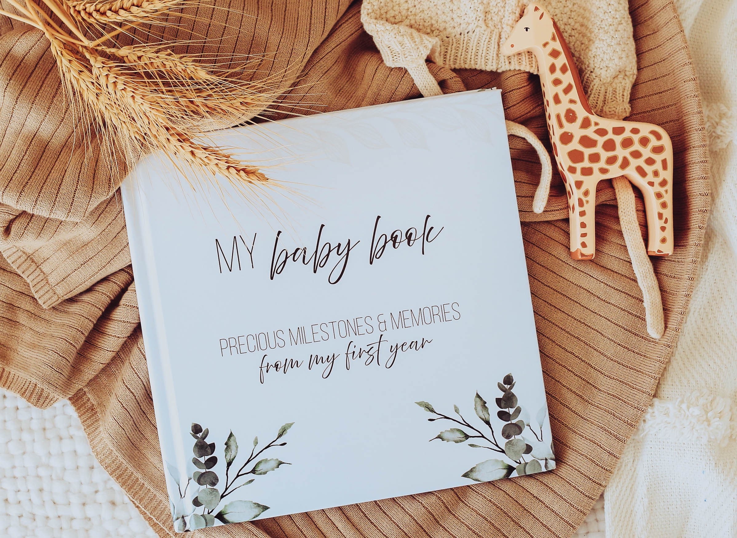 Baby Book Hardcover Milestones From Your First Year Baby - Etsy